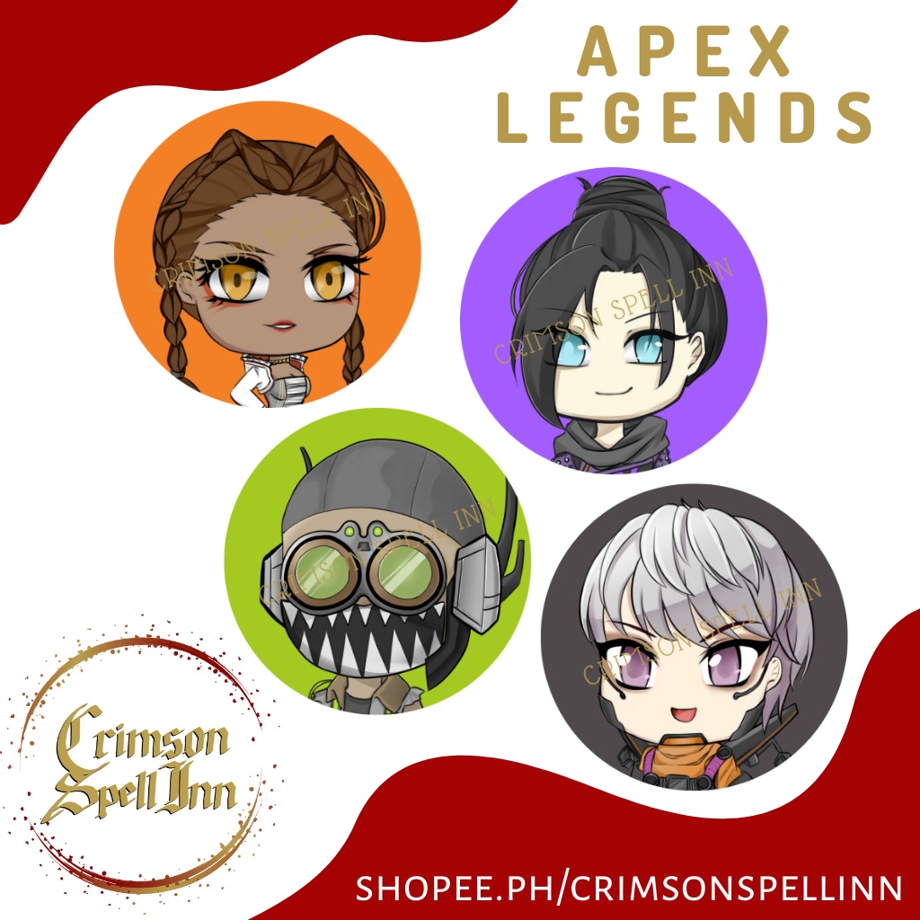Apex Legends Pins | 32mm / 1.25" (Original Art) | Shopee Philippines