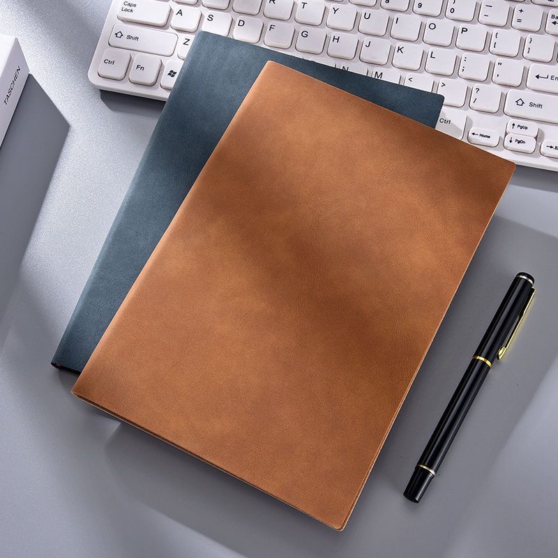 [ 100 ]pcs A5 Size Soft Leather Cover Notebook Student Office Supplies ...