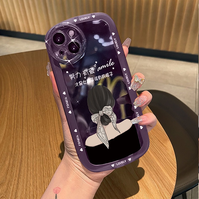 Hard working girl inspirational text phone case Compatible for iPhone ...