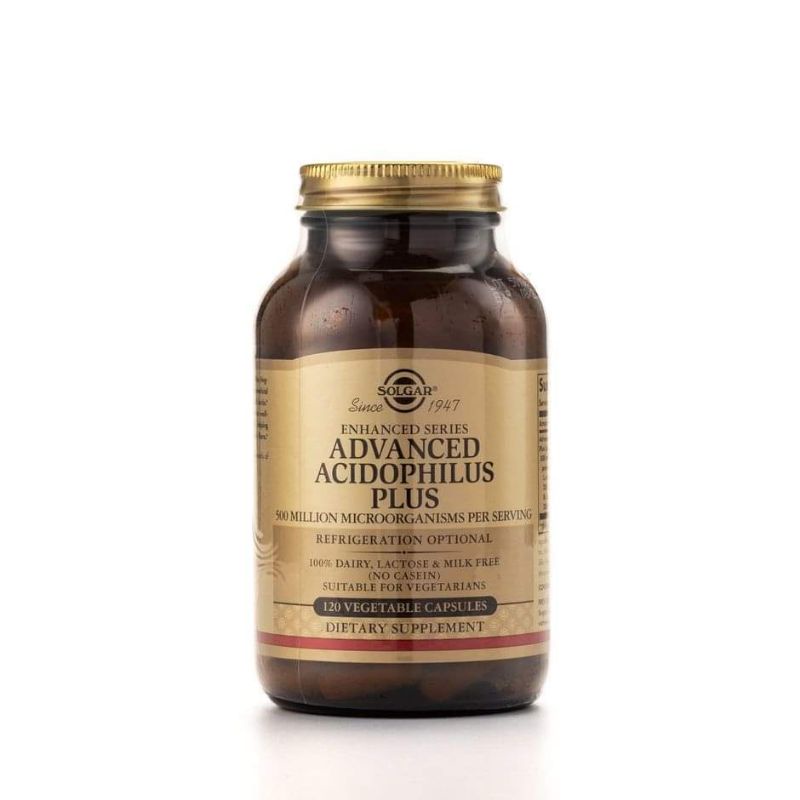 Solgar Advanced Acidophilus Plus 120 caps 500 million Microorganisms ...