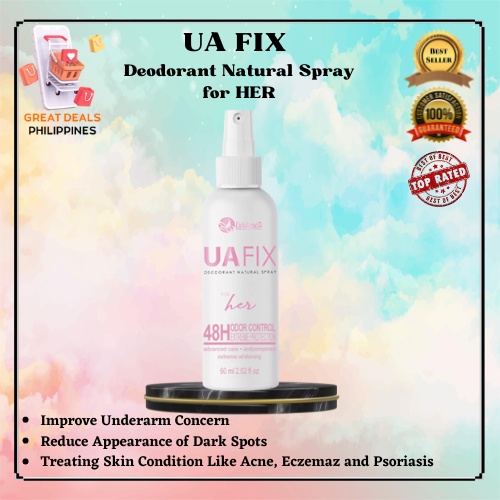BEST SELLER EVIDENC3 UA FIX FOR HER DEODORANT NATURAL SPRAY / Odor ...