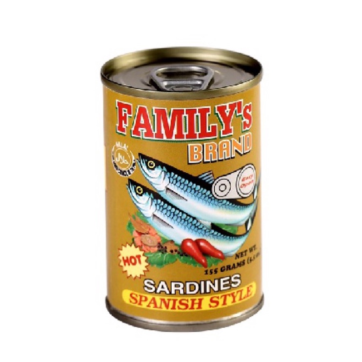 Family's Brand Sardines Spanish Style Easy Open Can 155g | Shopee ...