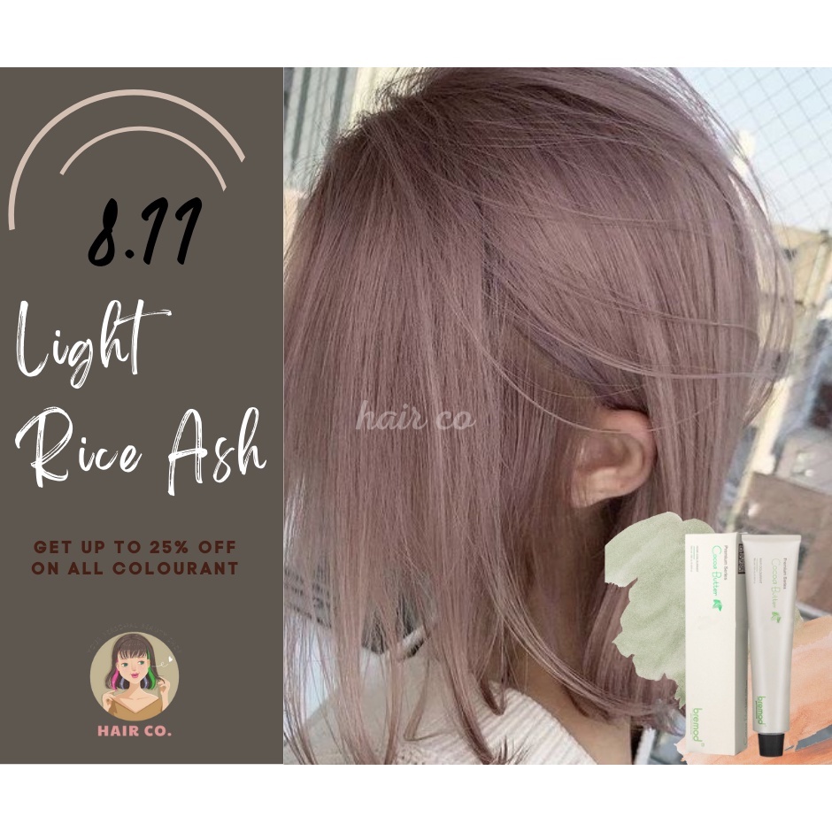 9.17 Light Rice Ash Hair Color Premium 100 ml | Shopee Philippines