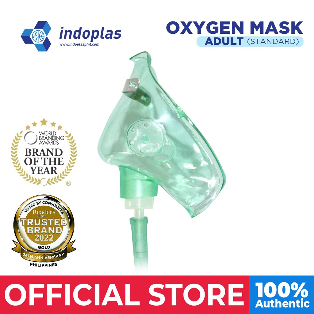 Indoplas Oxygen Mask for Adult (Standard) | Shopee Philippines