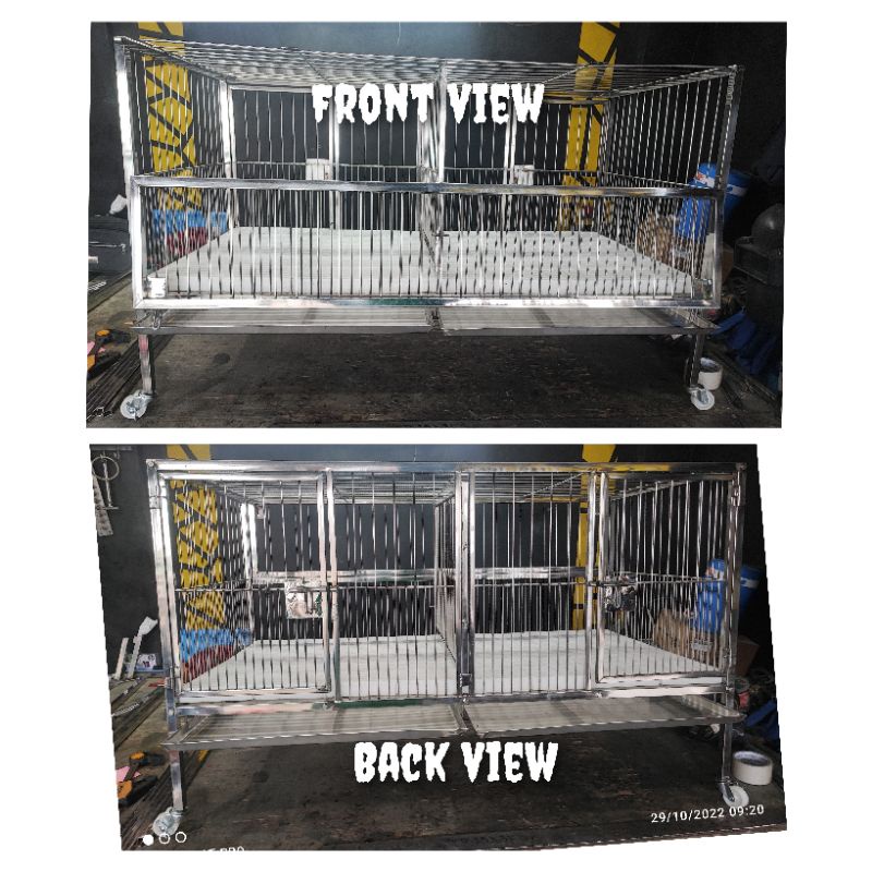 2x4x2 2in1 stainless dog cage (ONHAND) | Shopee Philippines