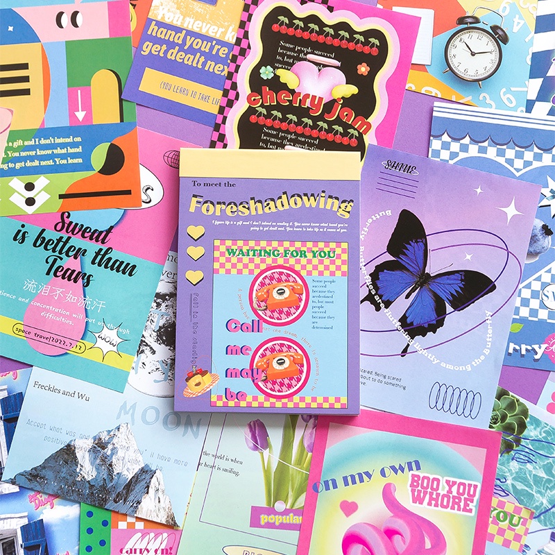 Cdaily|Korean Magazine Style Material Paper Vintage Notebook Collage ...