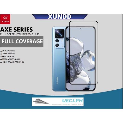 XIAOMI MI 12T / MI 12T PRO XUNDD Axe Series Full Tempered Glass Premium ...