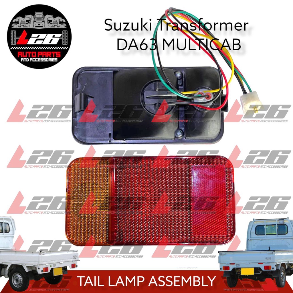 SUZUKI TRANSFORMER K6A DA63T DA63 MULTICAB PICK UP TAIL LAMP ASSEMBLY | Shopee Philippines