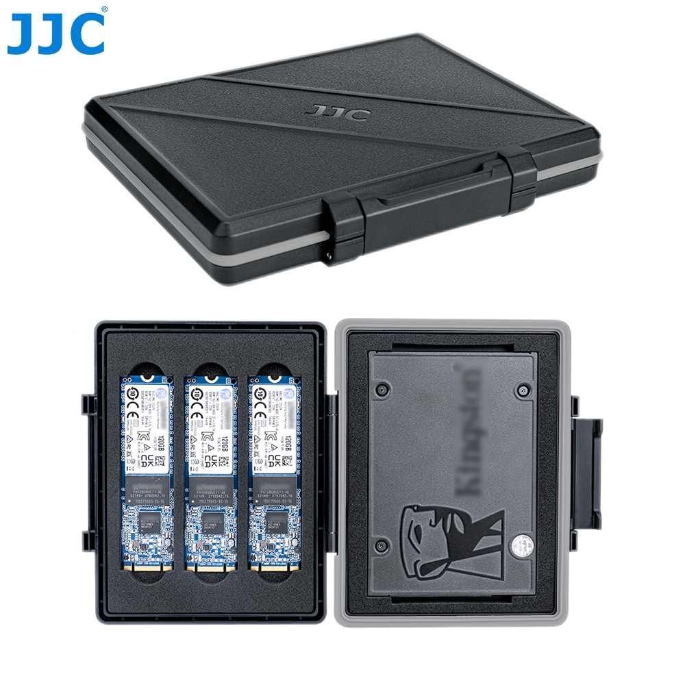 JJC Portable SSD M.2 NVME 2280 Storage Case, Memory Card Case Solid ...