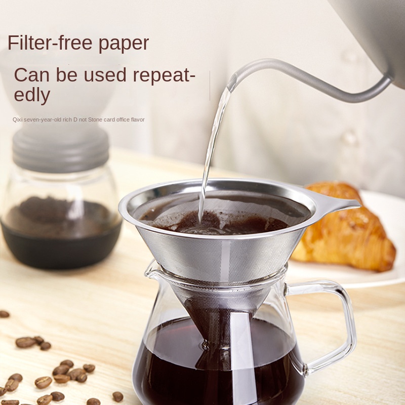 Reusable coffee filter holder stainless steel pour over brew drip ...