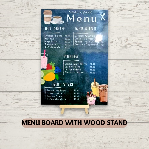 Menu Board Standee or Flat type Menu on Sintra Board | Shopee Philippines