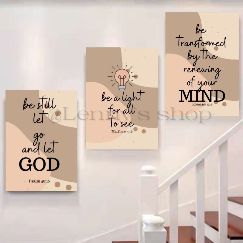 AFFORDABLE WALL DECOR BIBLE VERSE DESIGN | Shopee Philippines