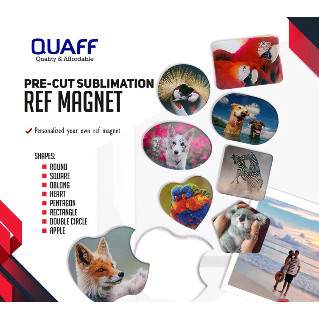 (50 pcs) Sublimation Printable Ref Magnet Pre-cut (no print) | Shopee ...