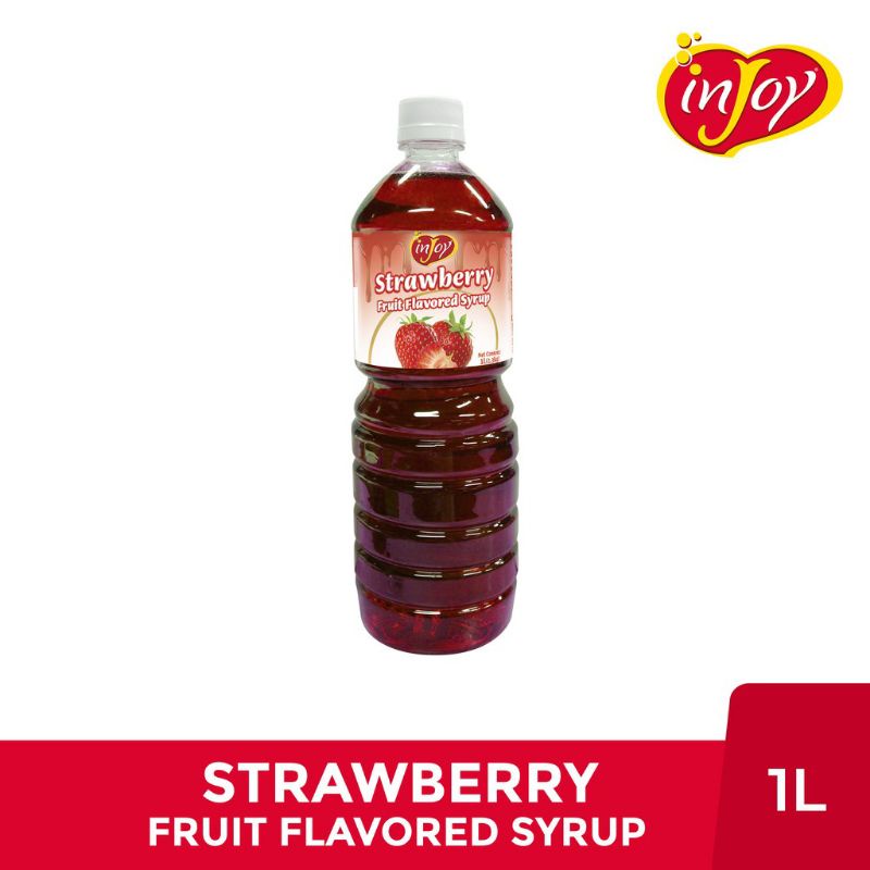 inJoy Strawberry Fruit Flavored Syrup 1L | Shopee Philippines