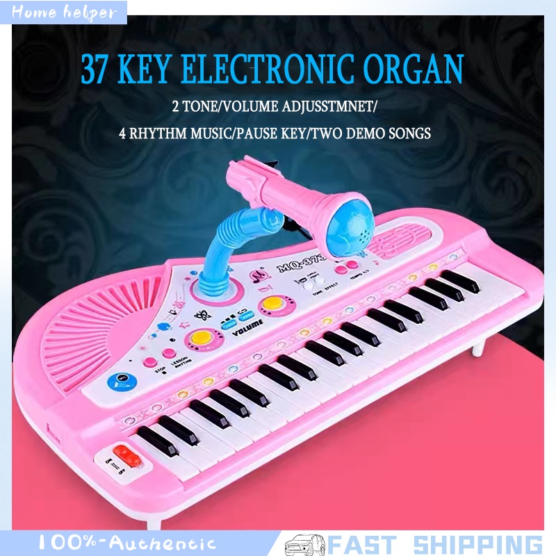 (COD)Educational Piano Toy Keyboard with Microphone for Kids Girls ...