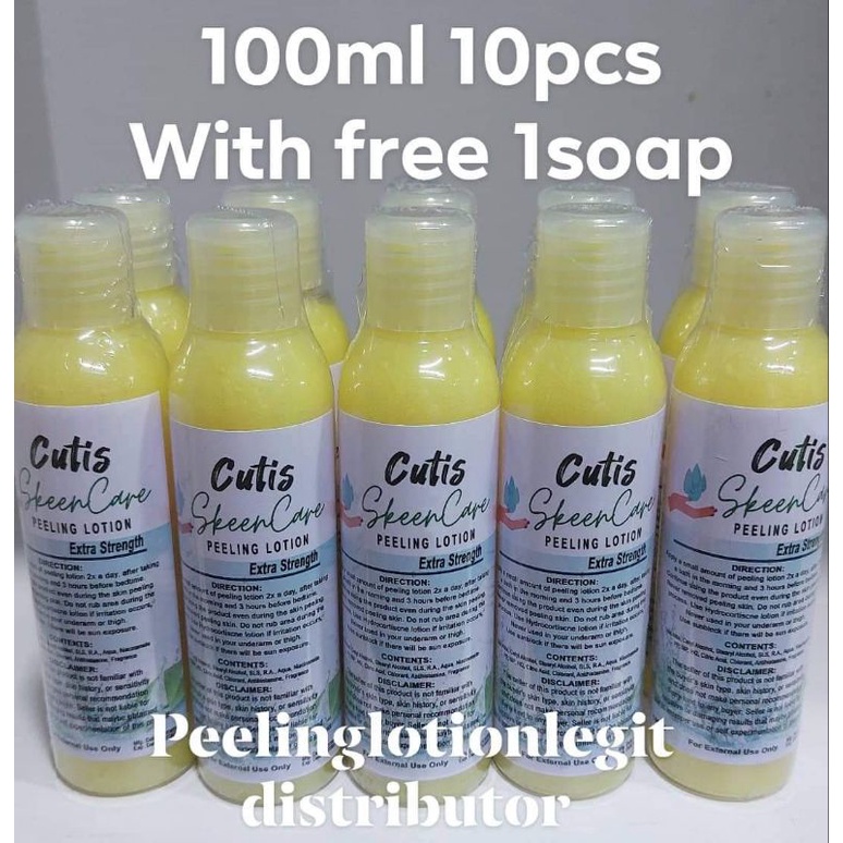 10pcs 100ml Cutis Peeling Lotion Extra Strength Original | Shopee ...
