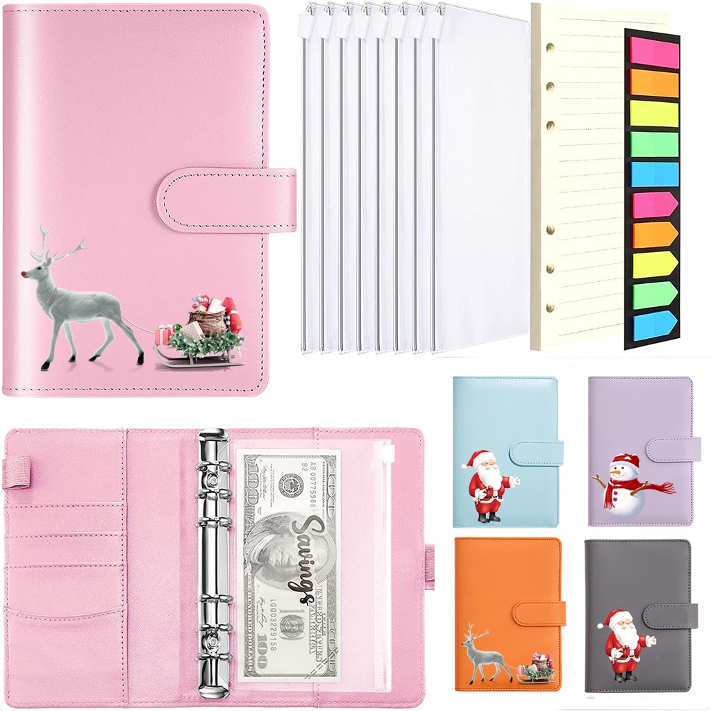 A6 Binder Notebook PU Leather Macaron Album Binder Photocard Budget ...