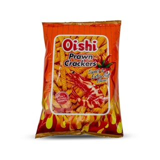 Oishi Prawn Crackers Sweet & Extra Hot 90g | Shopee Philippines