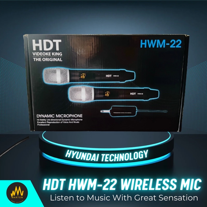 Hyundai Digital Technology HDT-22 / Wireless Mic / Dynamic Microphone ...