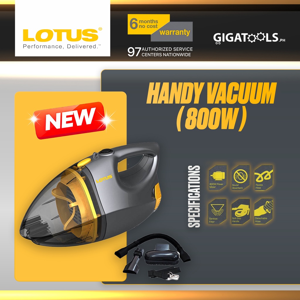 *NEW* Lotus LBVC2588 Handy Vacuum Cleaner (800W) | Shopee Philippines