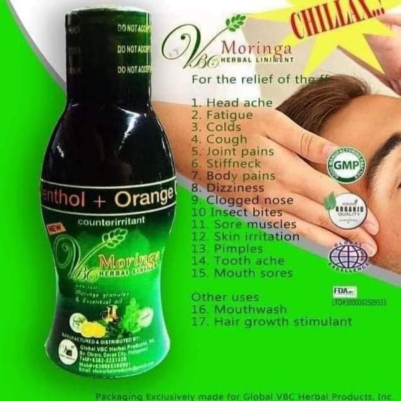 V- MORINGA HERBAL LINIMENT 60ml | Shopee Philippines