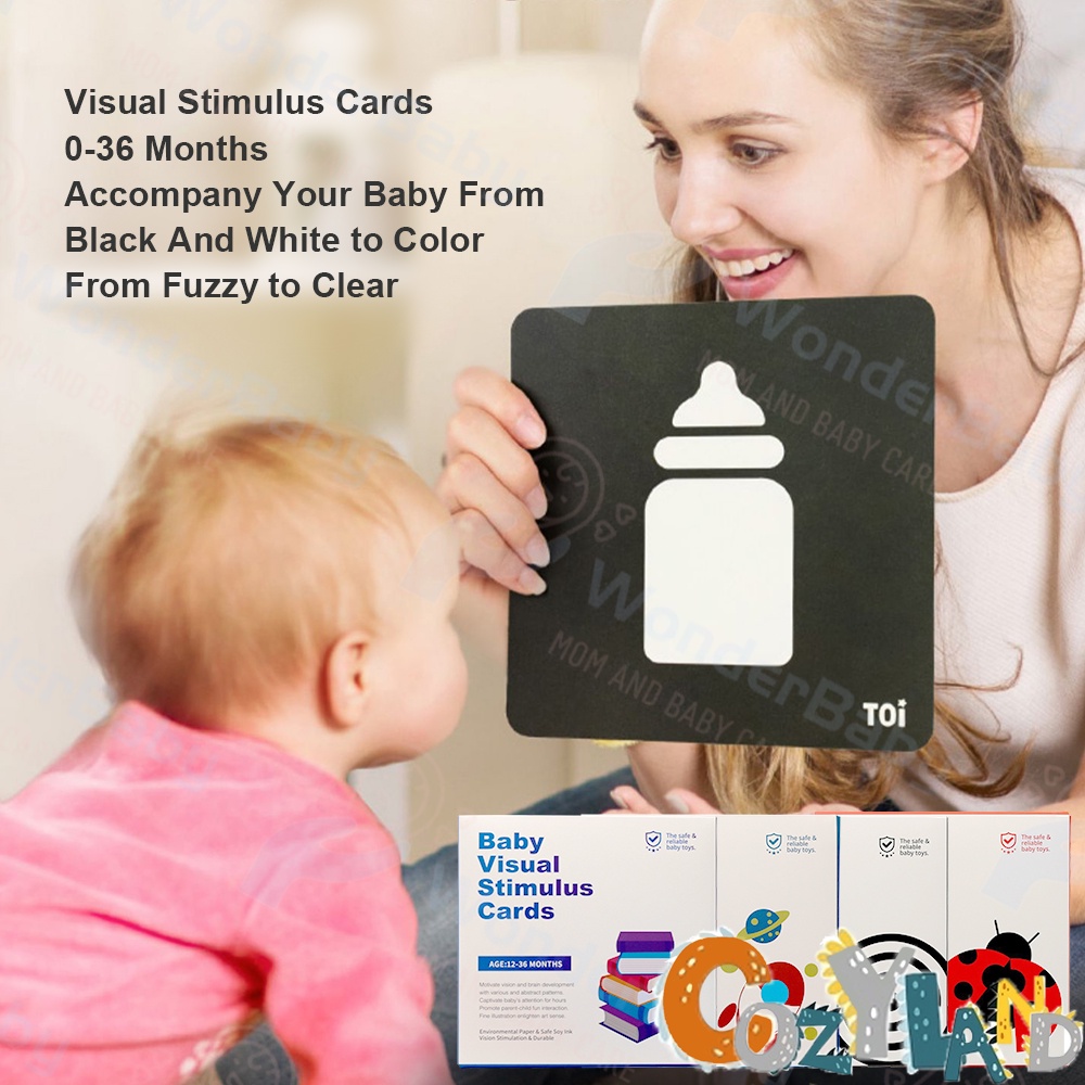 Wonderbaby Montessori toys visual card for baby from 0 month for Visual ...