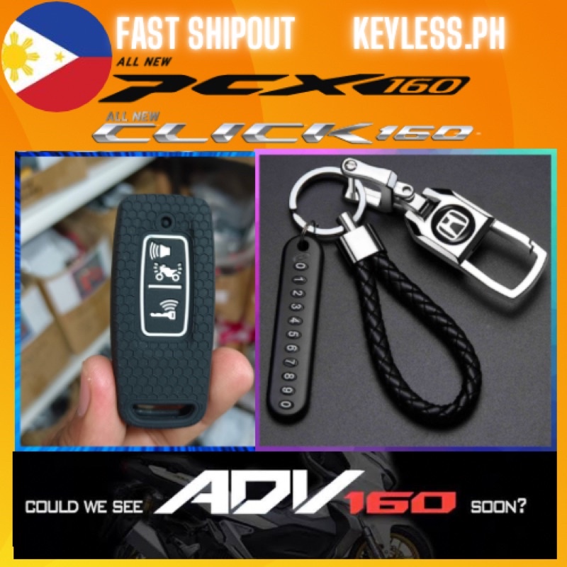 HONDA Pcx160 Adv160 Click160 Remote Key Silicone Case Cover Pcx 160 ...