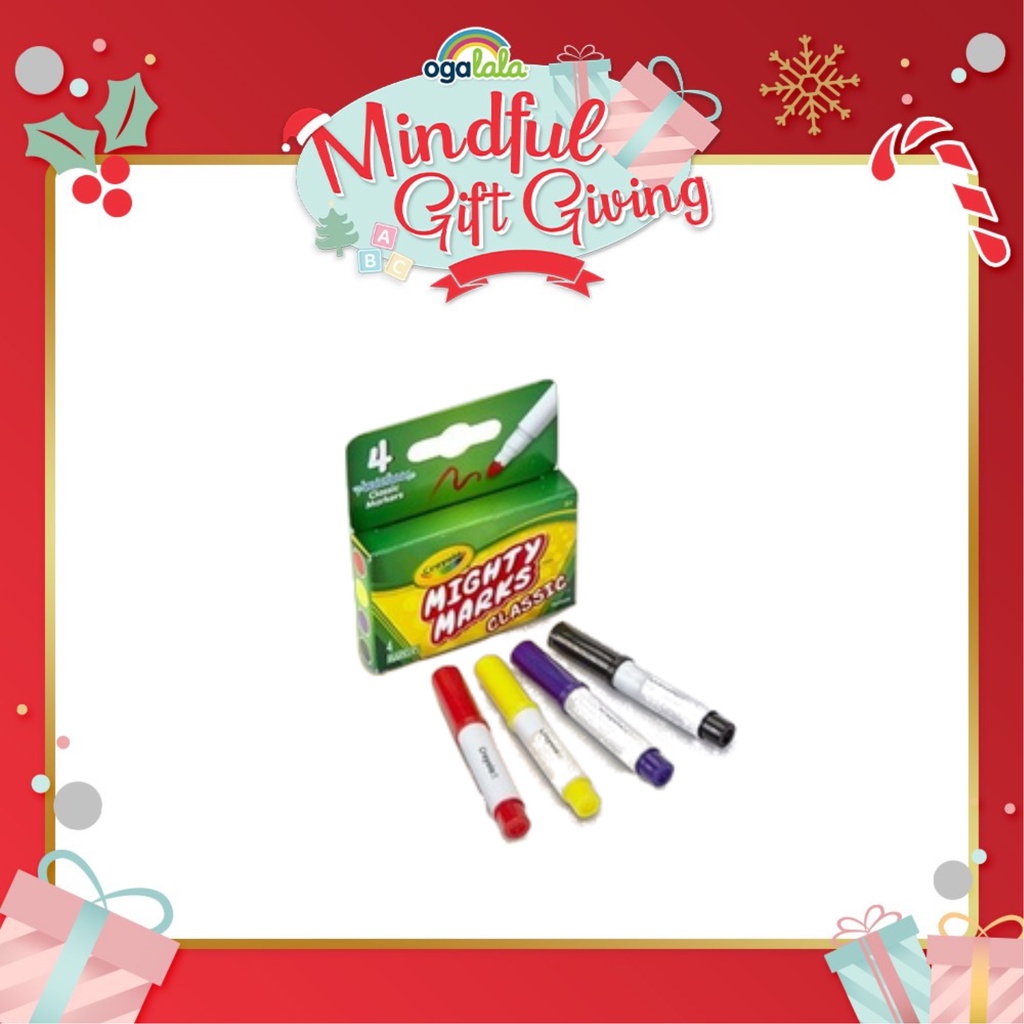 Crayola Mighty Marks - Classic (4 Markers) | Shopee Philippines