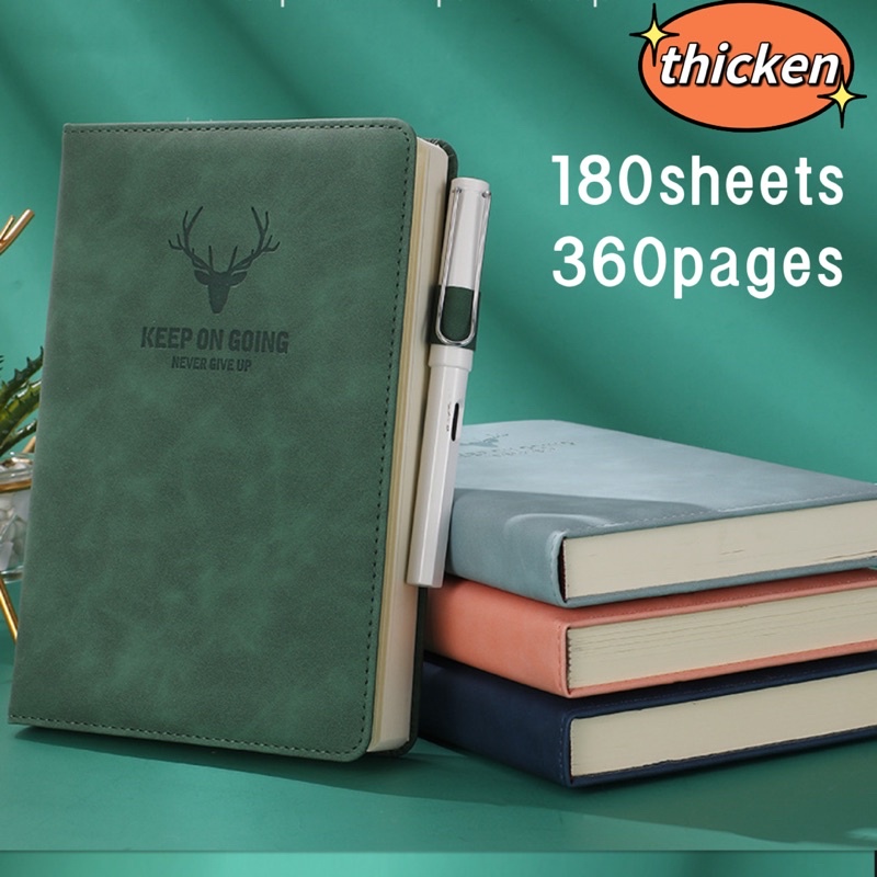 360 Pages A5 Notebook Ultra-Thick Business Notebook Diary Hand Book ...
