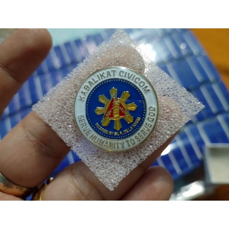 KABALIKAT CIVICOM KC Lapel/Collarpins Laminated | Shopee Philippines