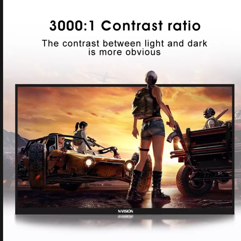 NVision N-vision N2455 24" Inch LED FHD Borderless Gaming Monitor 1080p ...