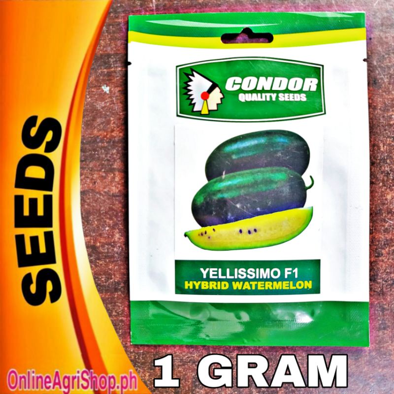 YELLISSIMO F1 HYBRID WATERMELON SEEDS (1 GRAM) CONDOR SEEDS | Shopee ...