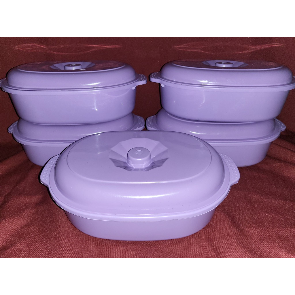 set of 5 pieces toppersware / tupperware / 4 Liter food storage with ...