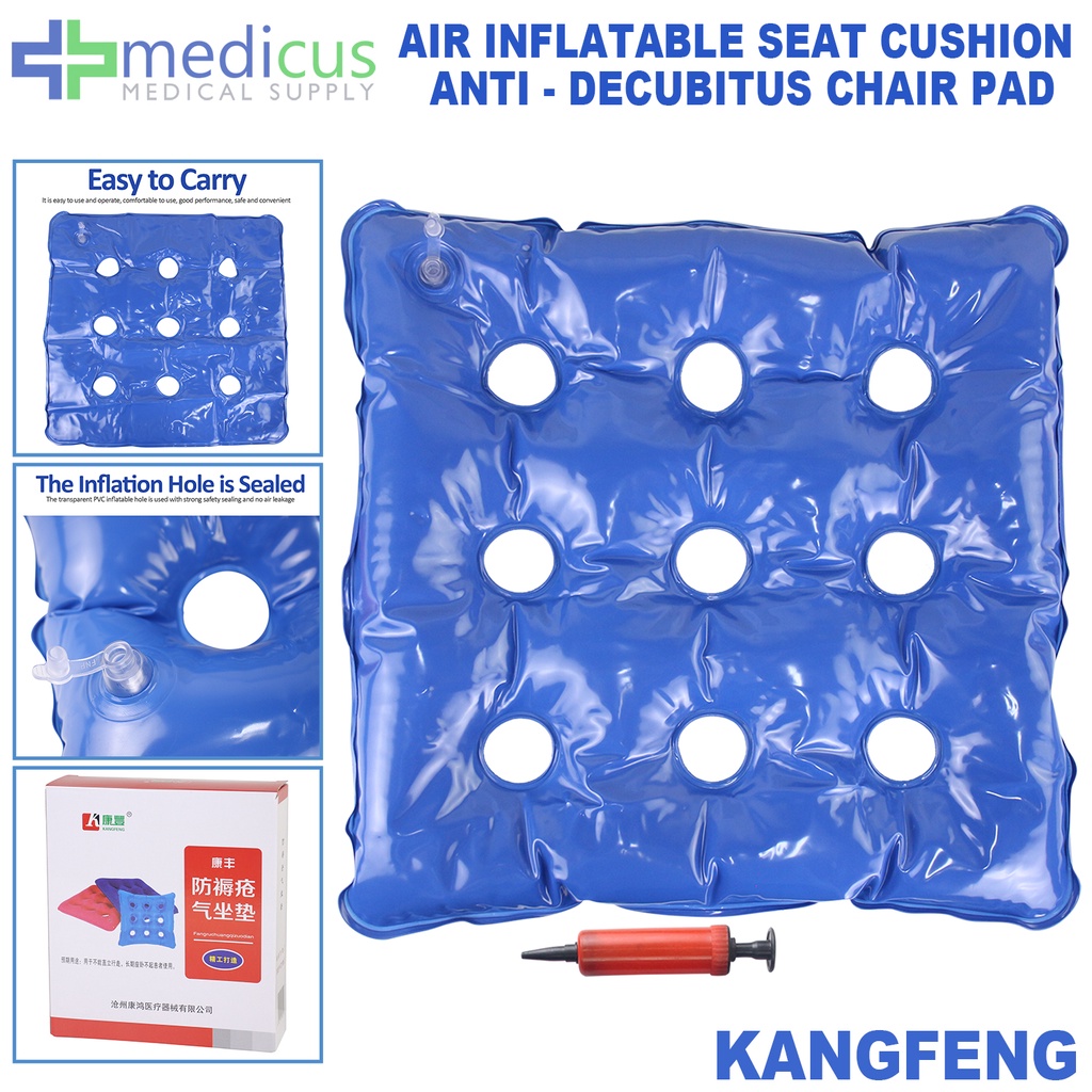 Medicus KANGFENG Anti-Decubitus PVC Wheel Chair Air Cushion Inflatable ...