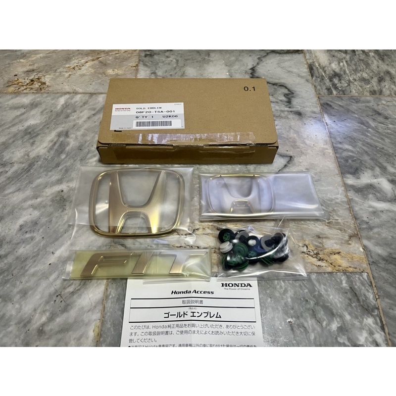 Bnew Orig Honda Access Japan Jazz GK Jdm Gold emblems set | Shopee ...