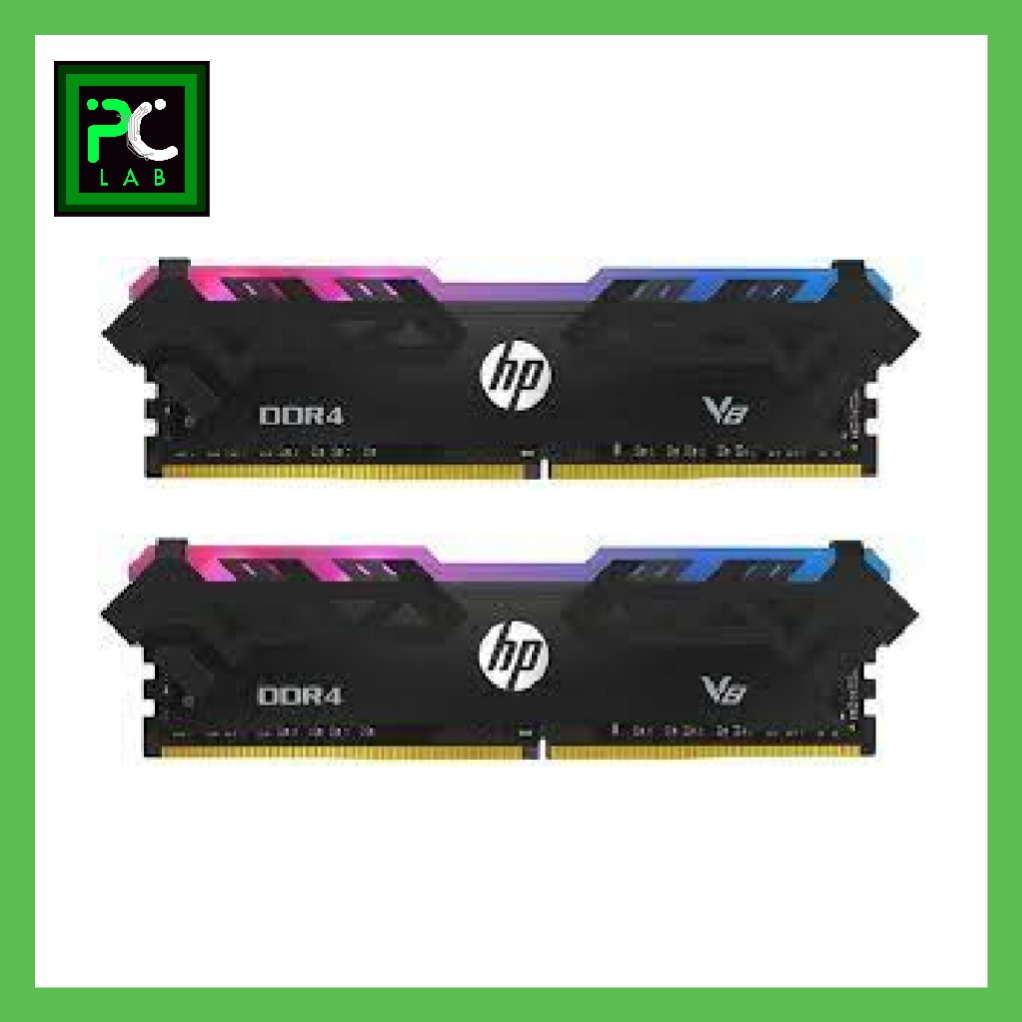 HP V8 RGB 16gb 3600mhz 8gbx2 DDR4 CL18 | Shopee Philippines