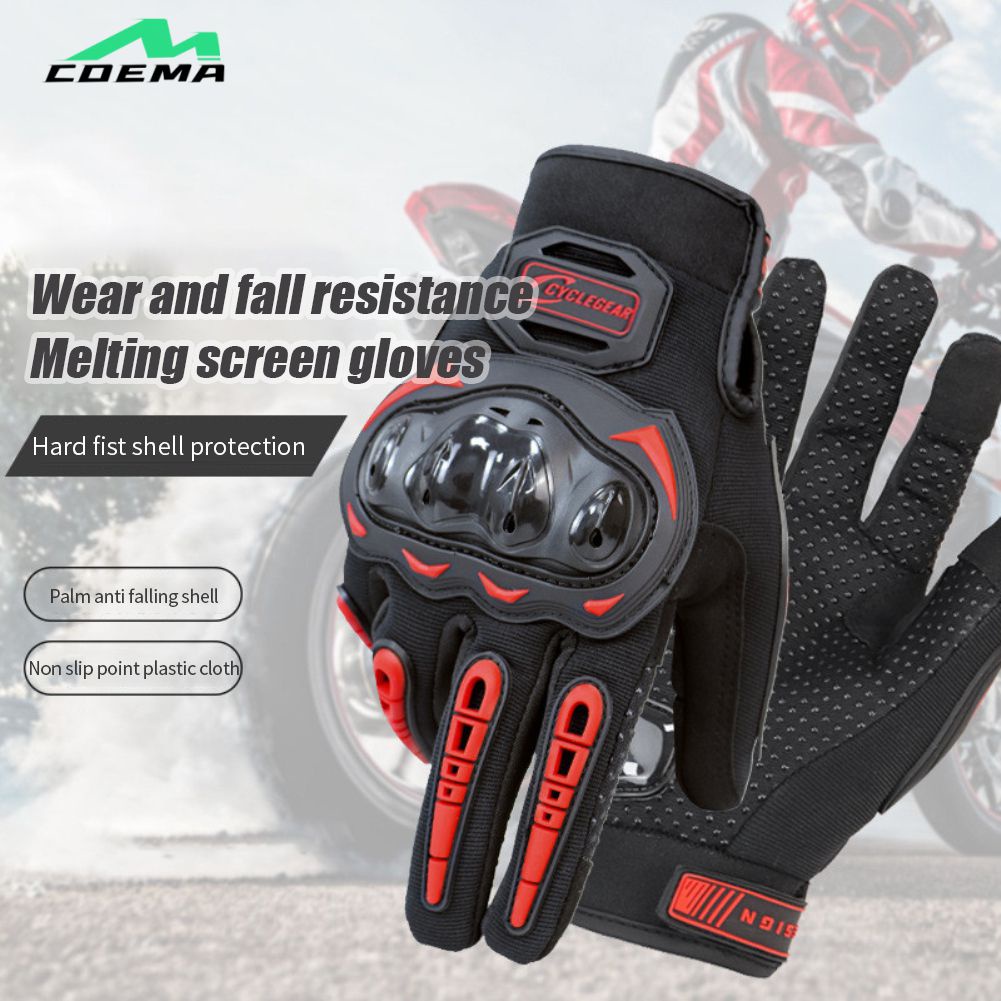 Motorcycle Gloves, Rider Anti Slip Gloves, All Finger Gloves, Racing ...