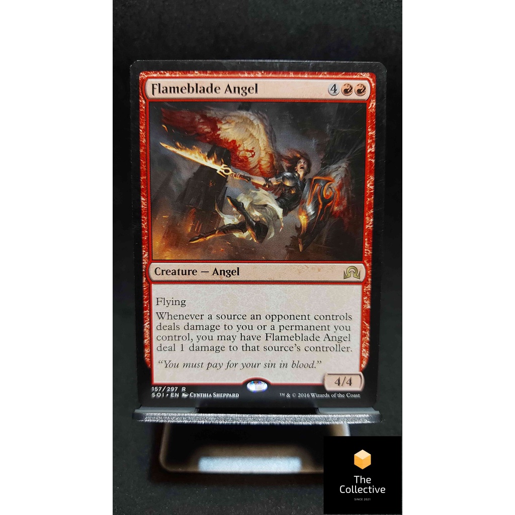 Magic the Gathering - MTG Card Game - Flameblade Angel - SOI [RED] / [ID: RB1] | Shopee Philippines