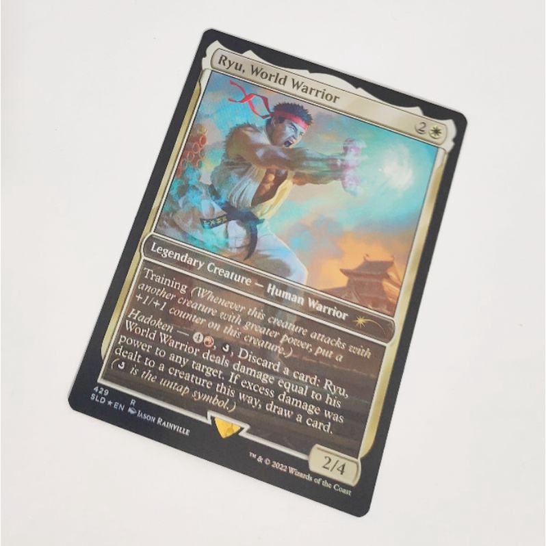 MTG Card Foil RYU, WORLD WARRIOR Secret Lair Street Fighter Magic the ...