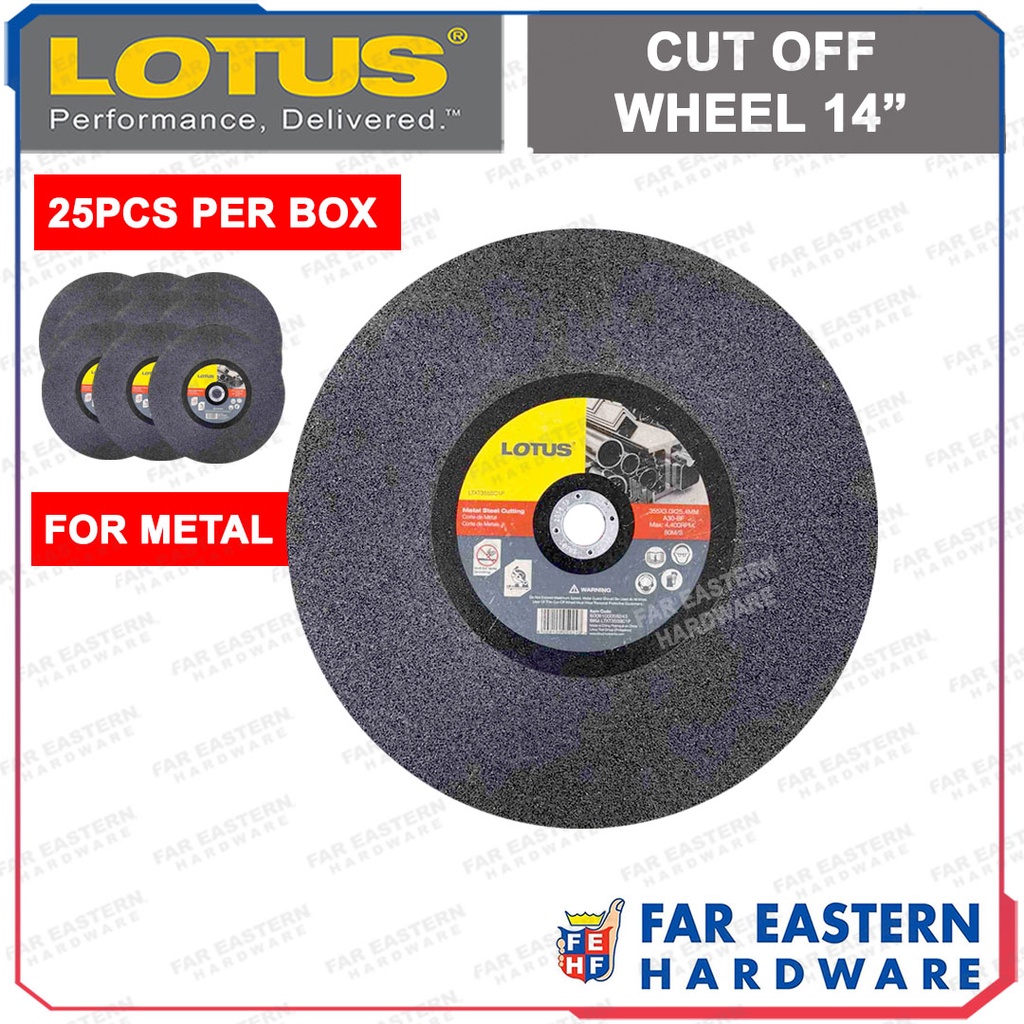 LOTUS Cut Off Wheel 14" Cutting Disc for Metal 25pcs per Box LTAC ...