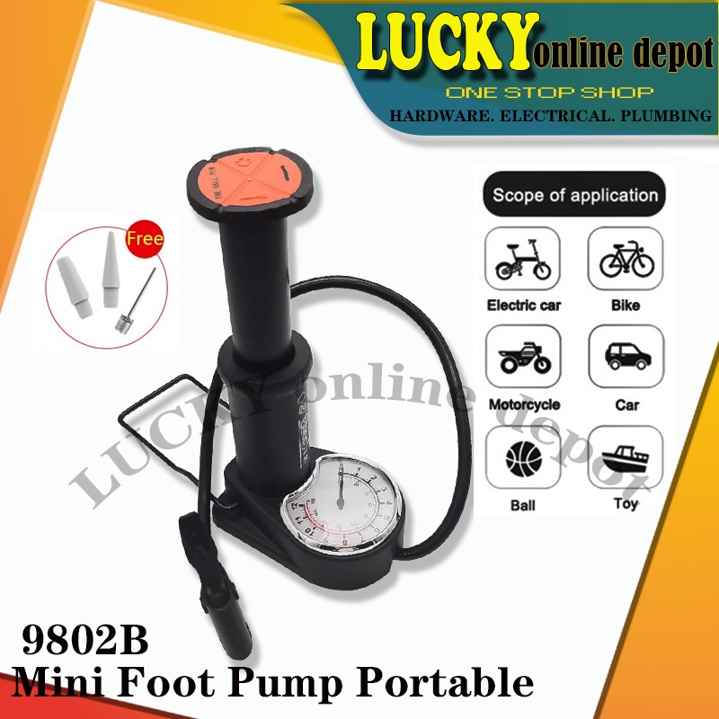 9802B MULTI-FUNCTIONAL MINI FOOT PUMP | Shopee Philippines