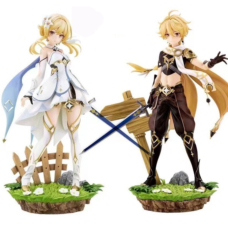 Genshin Impact Barbara Anime Figure Genshin Impact Lumine Action Figure ...