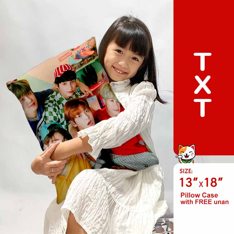 TXT merch Tomorrow X Together Big pillow size 13x18 inches with FREE ...