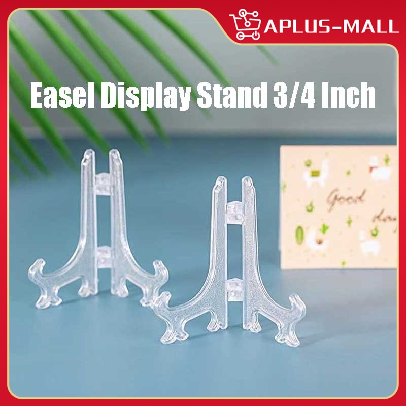 20Pcs/set Acrylic Easel Display Stand Plate Holders Stand Transparent ...