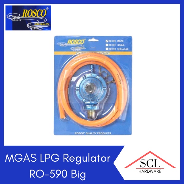 ROSCO LPG Regulator & Hose Set 1.5m (MGAS & GASUL) | Shopee Philippines