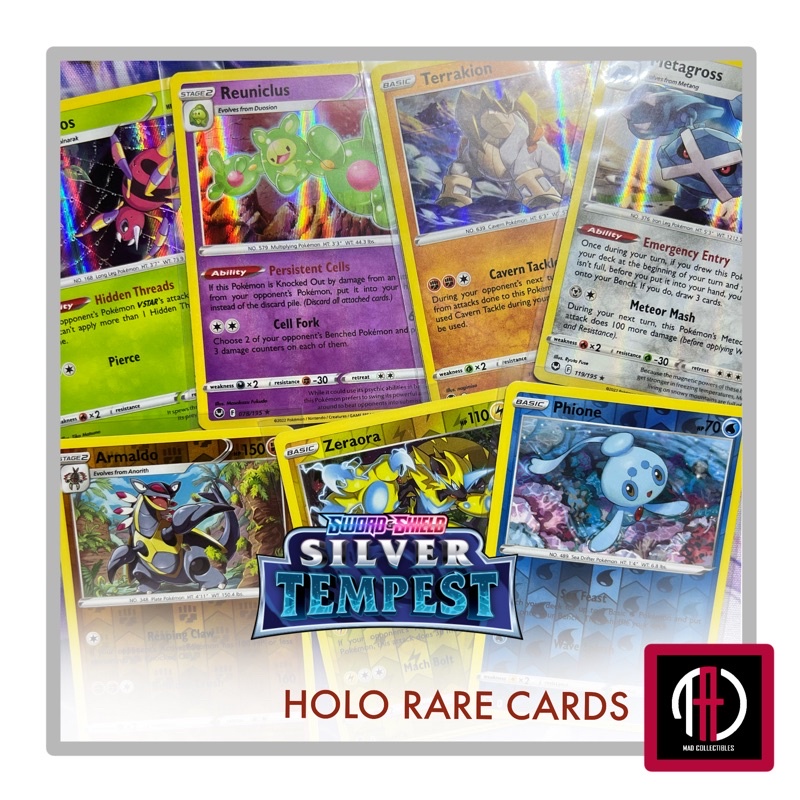Pokemon TCG Singles - Silver Tempest Holo Rare Cards - Ariados ...