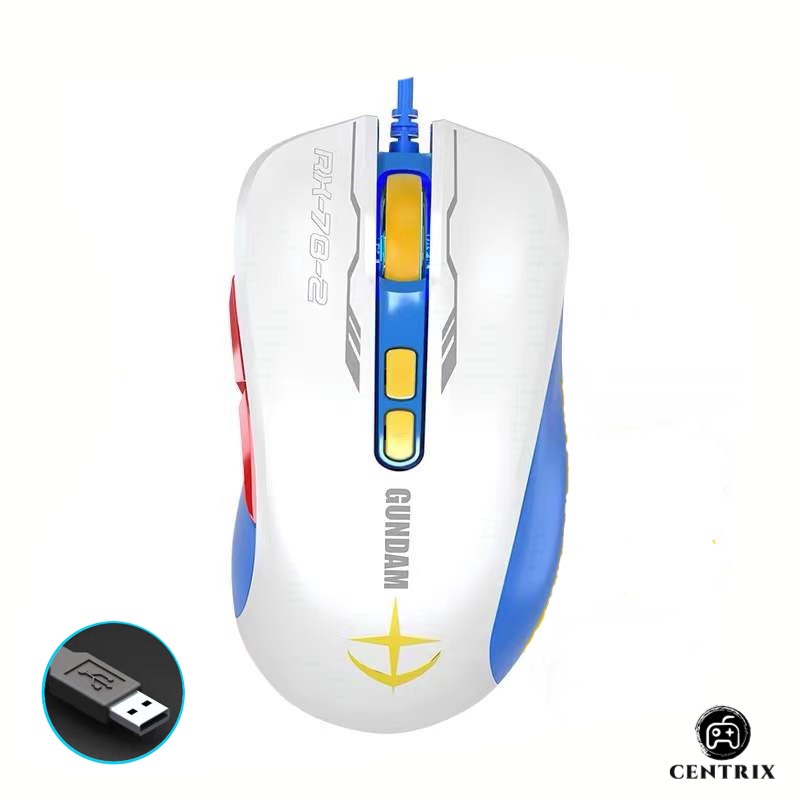 Centrix X Gundam ( GD-001 ) RGB LED Wired Gaming Mouse RGB Backlit ...