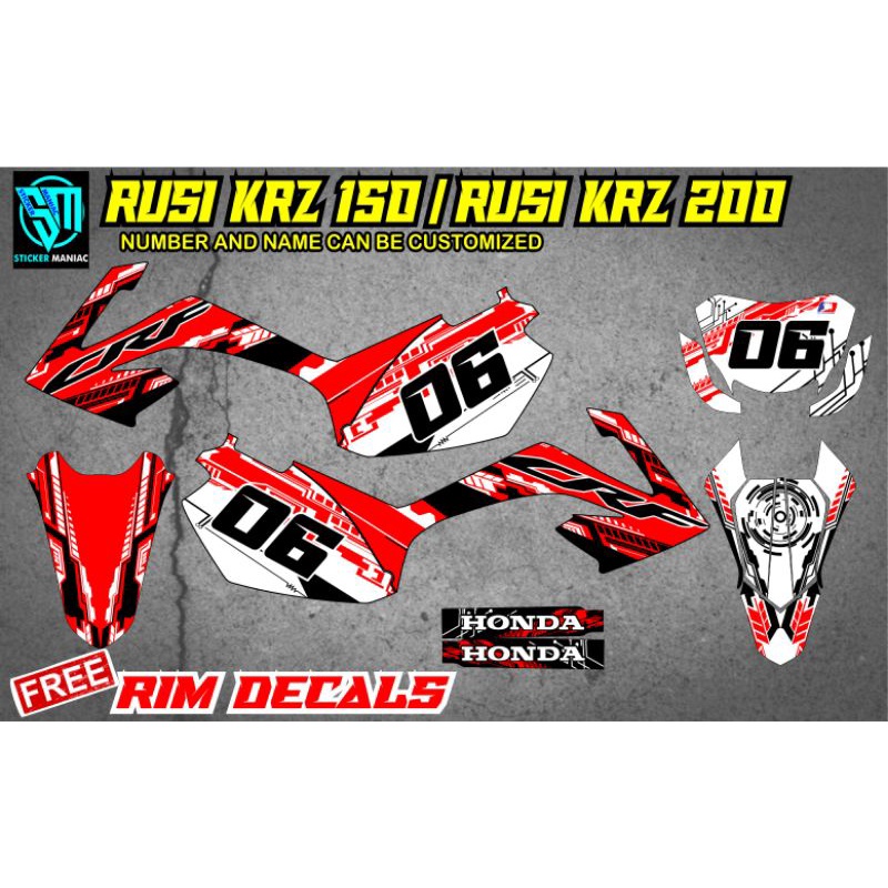 rusi KRZ 200, KRZ 150 full body decals | Shopee Philippines