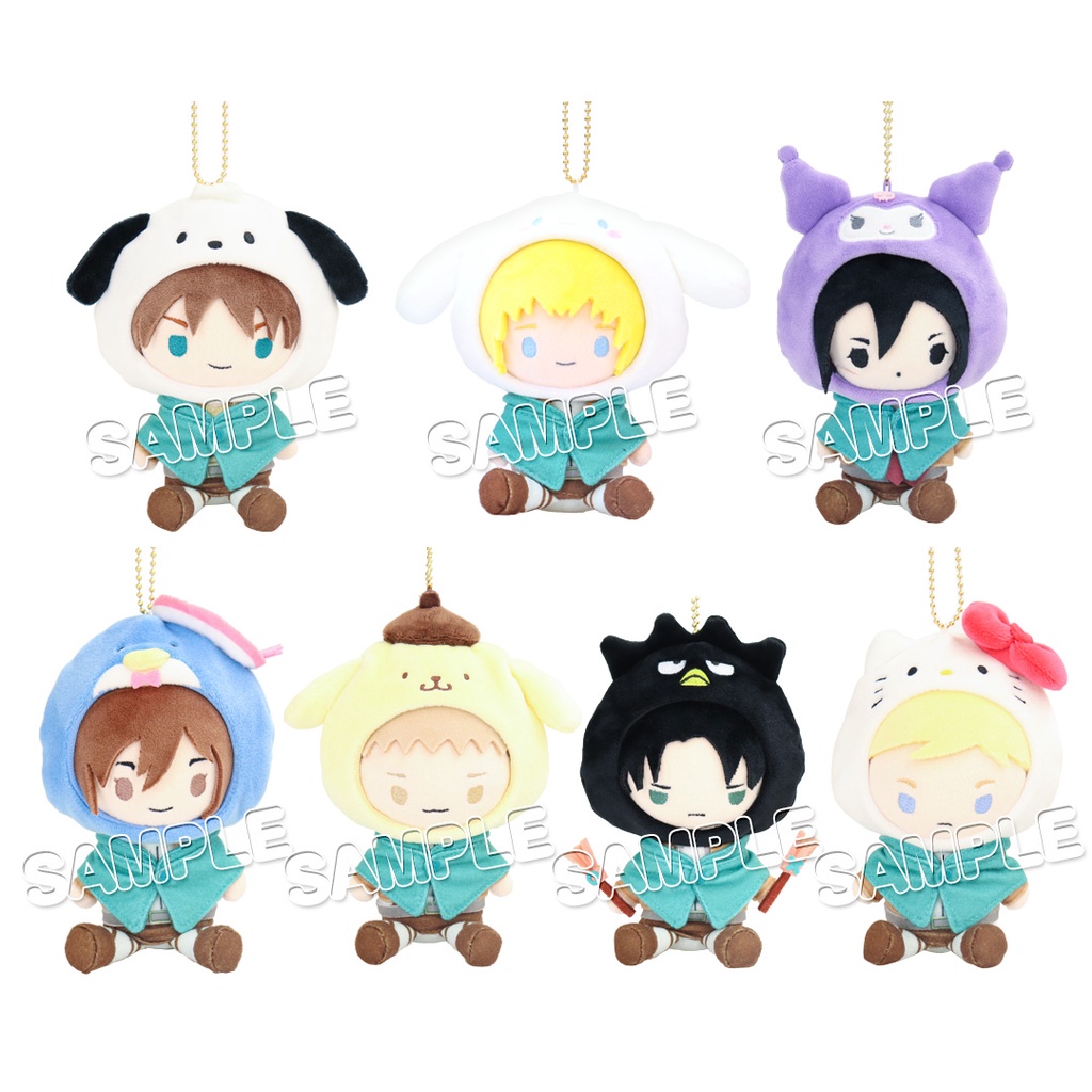 Authentic Limited Edition Attack on Titan Animaru x Sanrio Collab 1st ...