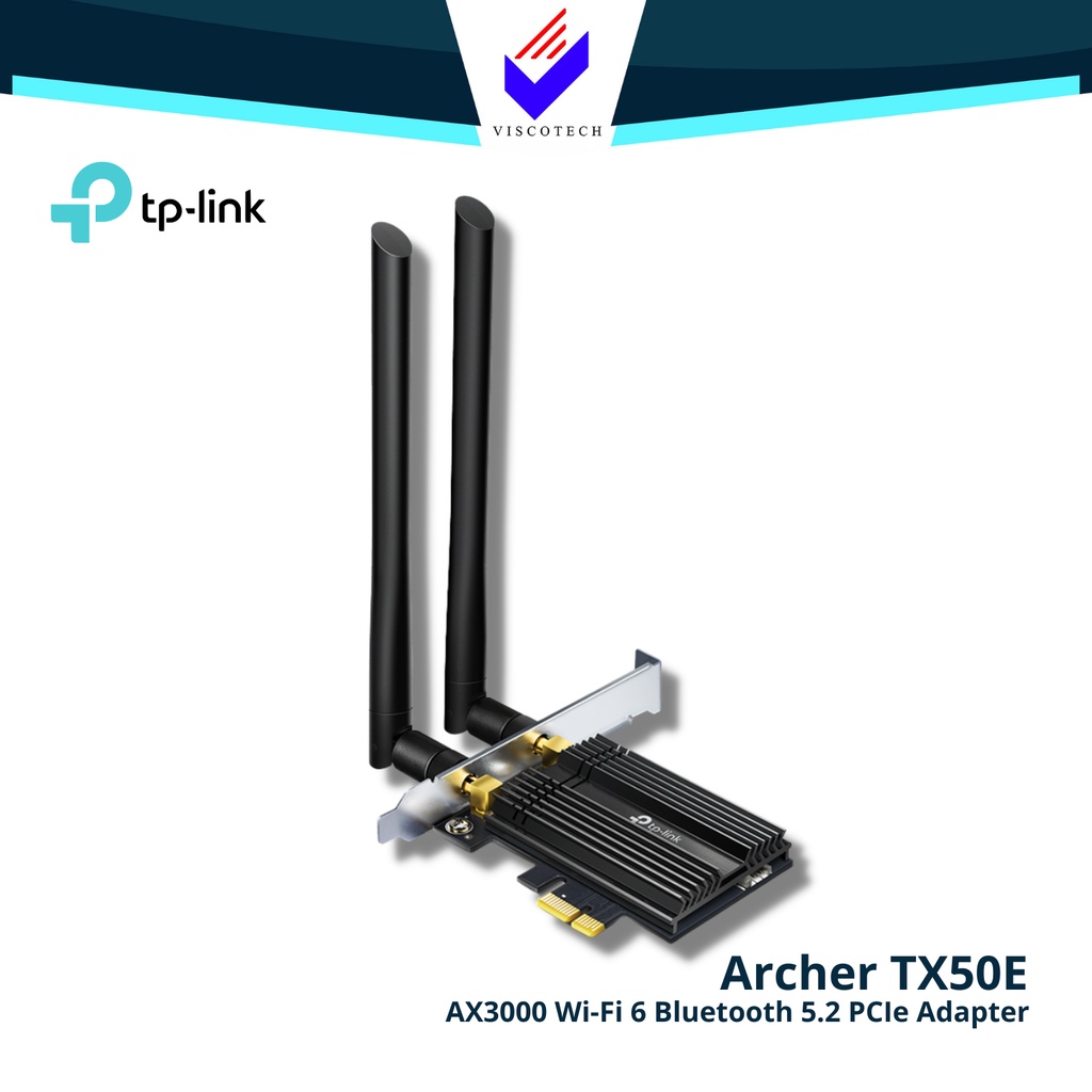 TP-Link ARCHER TX50E AX3000 Wi-Fi 6 Bluetooth 5.0 Pcie Adapter | Shopee ...